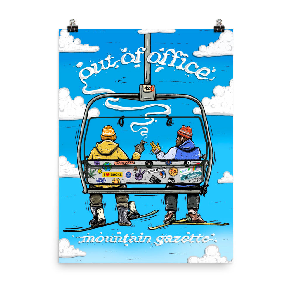 Out of Office 18x24 Poster – Mountain Gazette