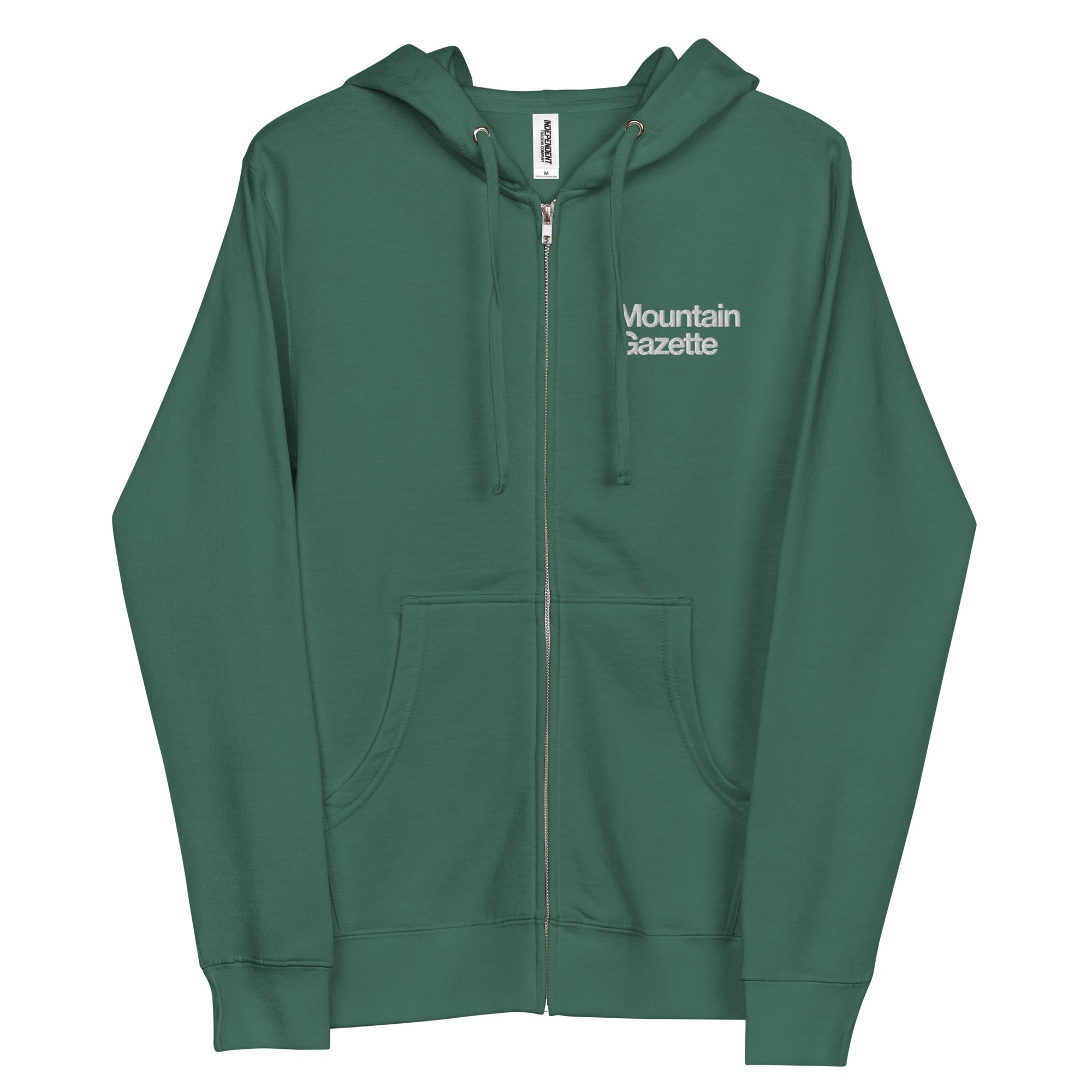 Print Ain’t Dead Grown fleece zip up hoodie – Mountain Gazette