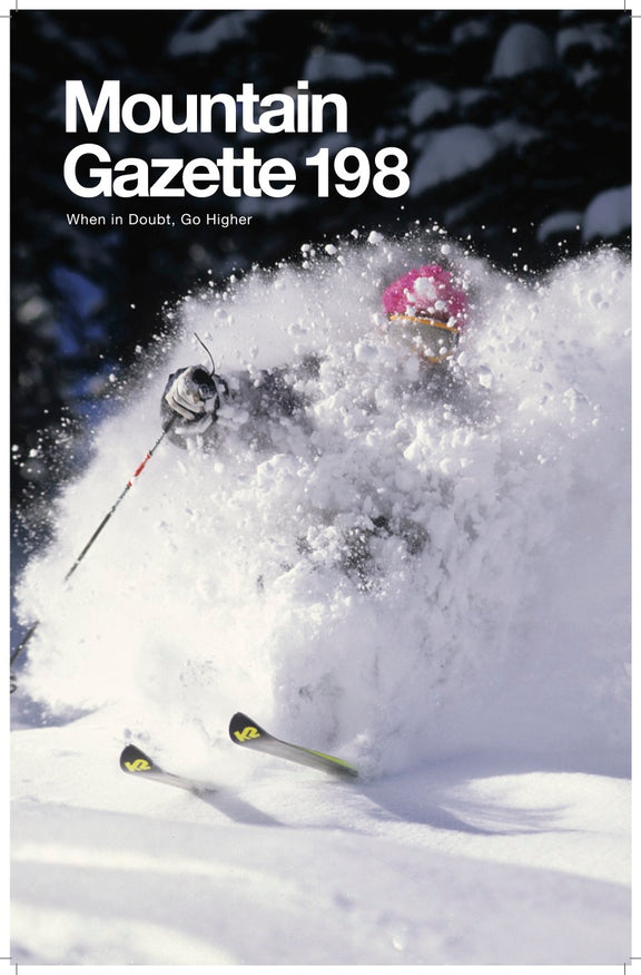 Issue 198 - Magazine Cover Art from Mountain Gazette – Mountain Gazette
